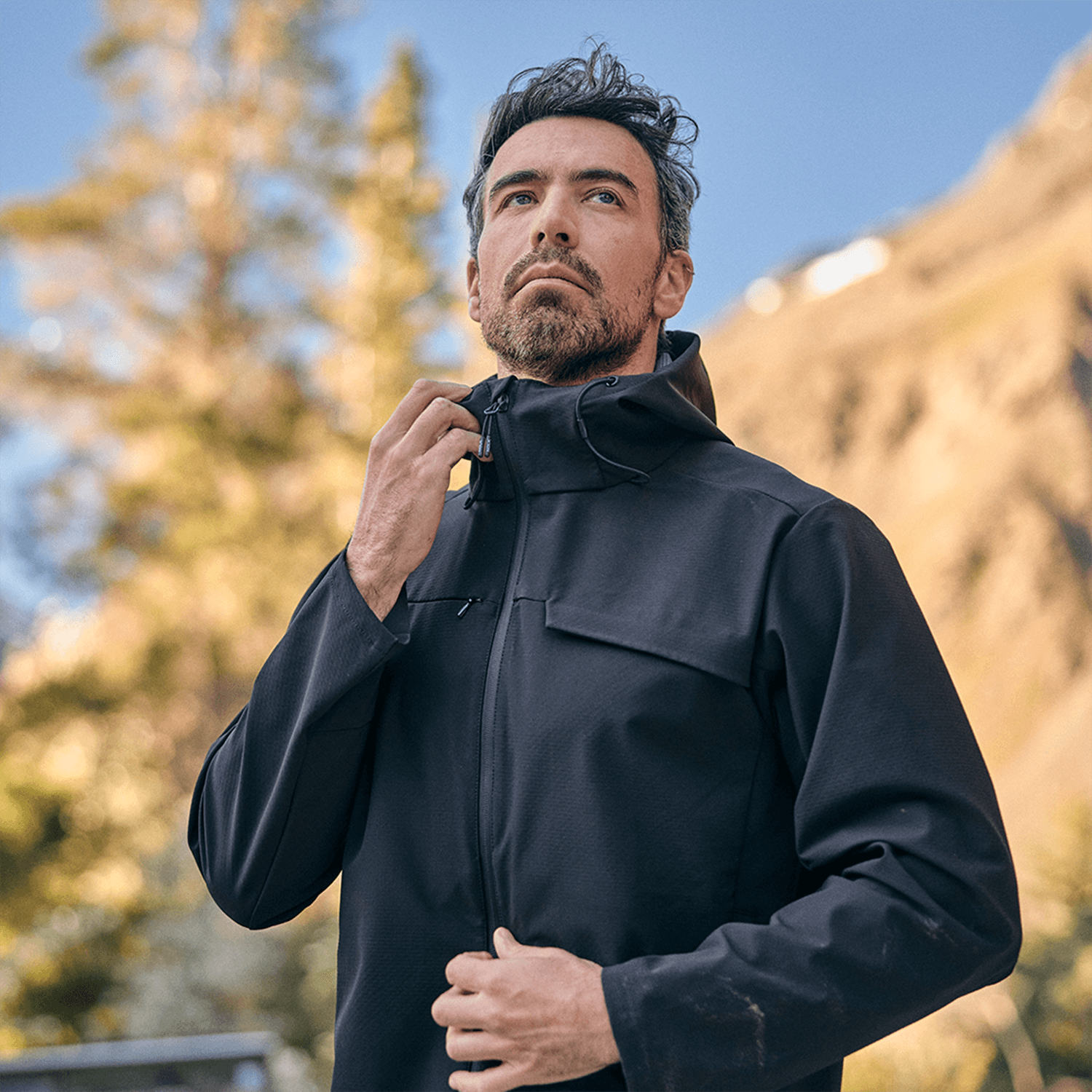 Chaqueta Balcanes Negro Hombre