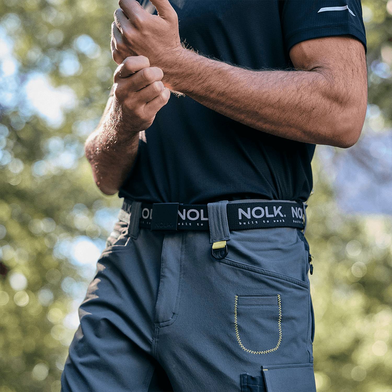 Pantalon Sena Gris Oscuro/Negro Hombre